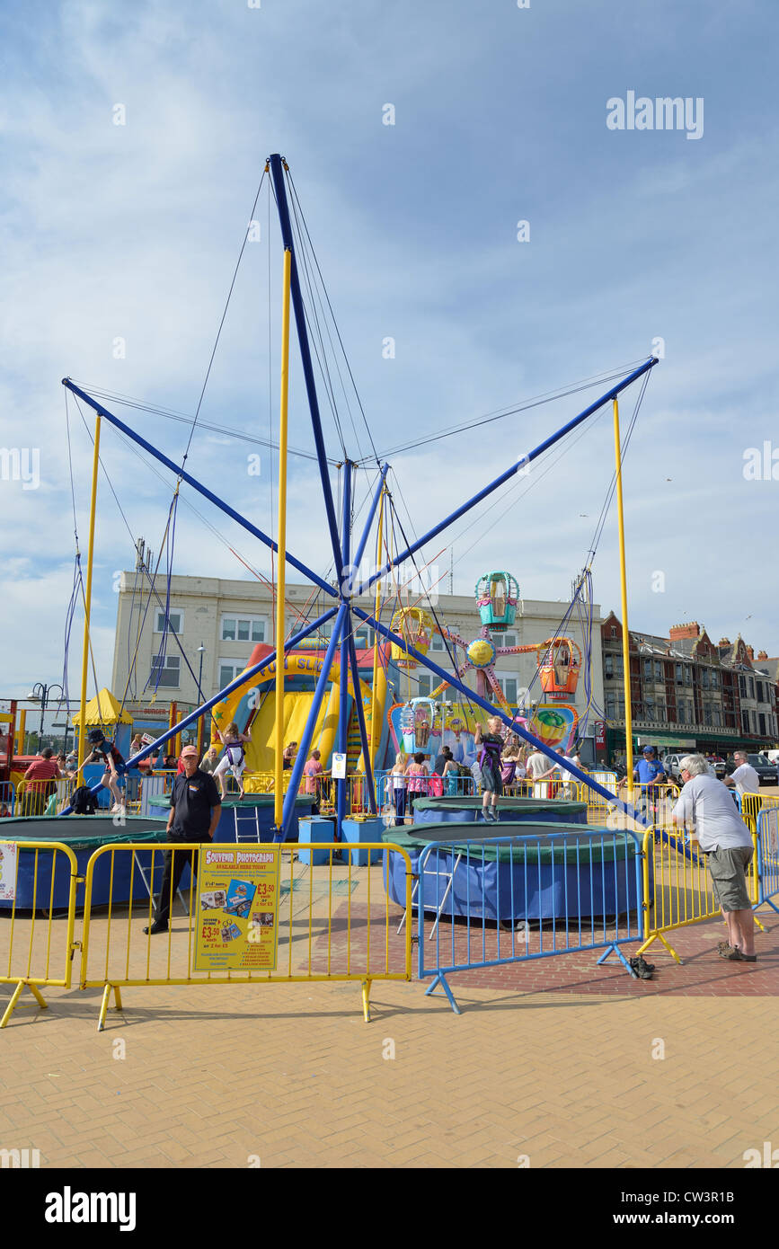 Children's funfair on seafront, Barry Island, Barry, Vale of Glamorgan ...