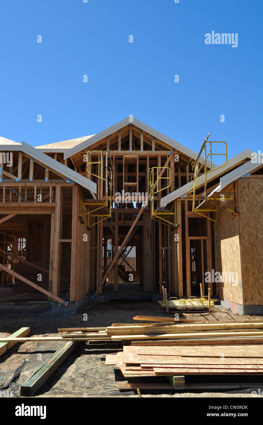 New Home Under Construction Stock Photo - Alamy