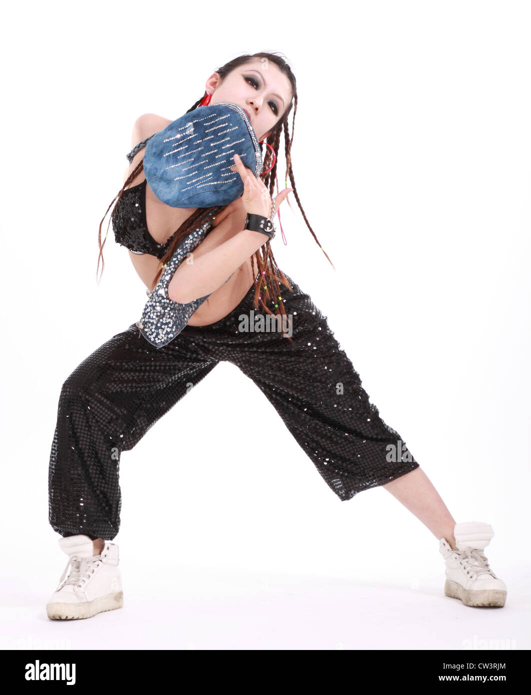 Cute girl in various dance costumes and fun poses Stock Photo - Alamy