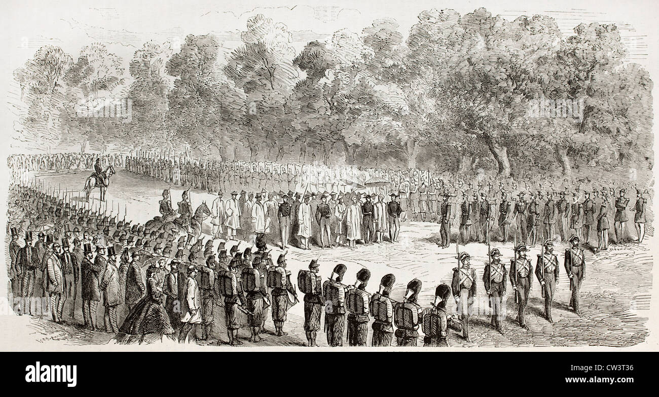 Annamite (Vietnamese) ambassadors arrival in Toulon, France Stock Photo ...