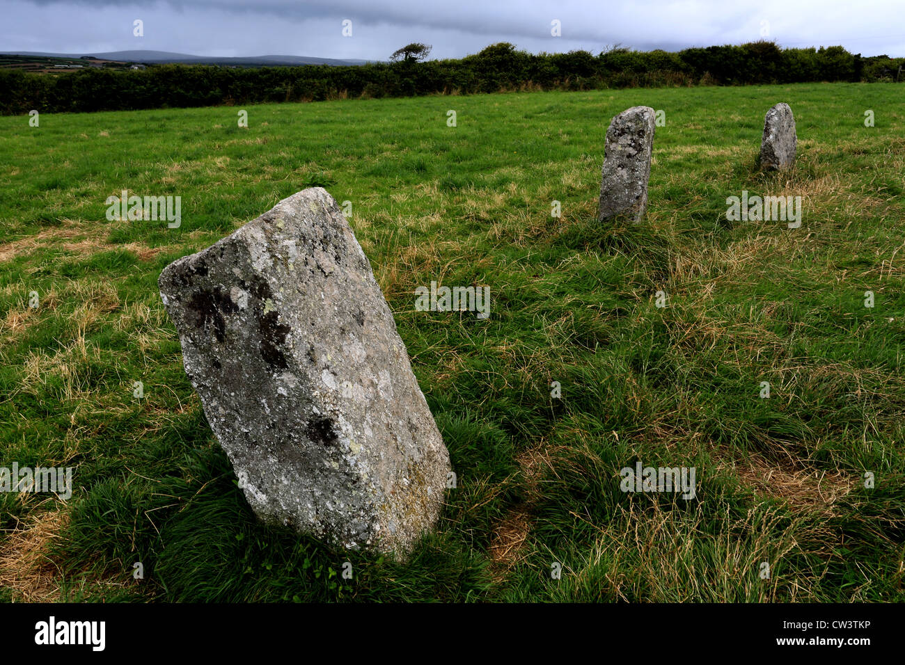The Merry Maidens stone circle, Cornwall Stock Photo - Alamy