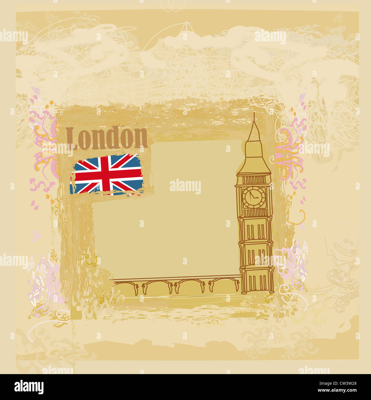 Grunge banner with London Stock Photo - Alamy