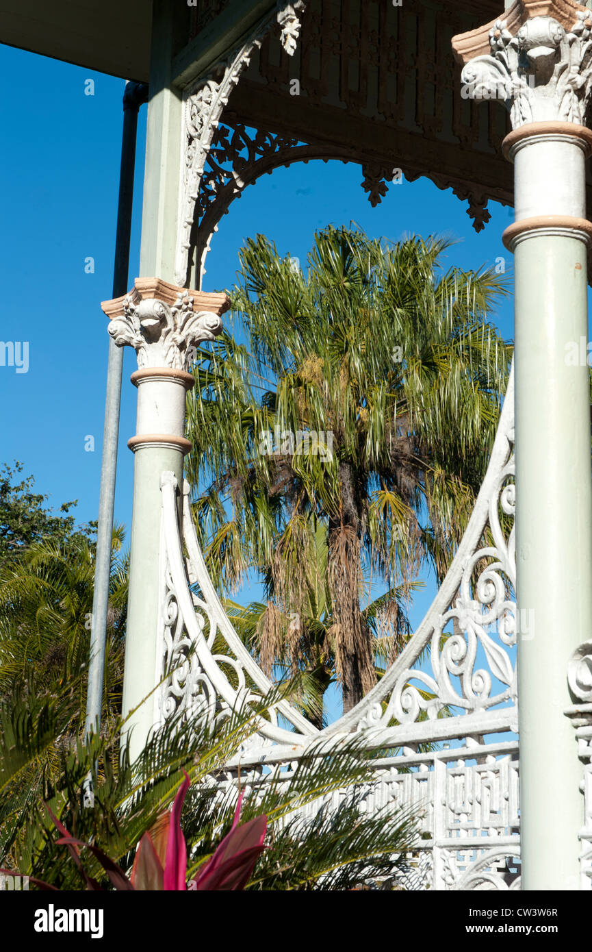 Detail of cast-iron decorations of the Victorian pavilion at the Anzac ...