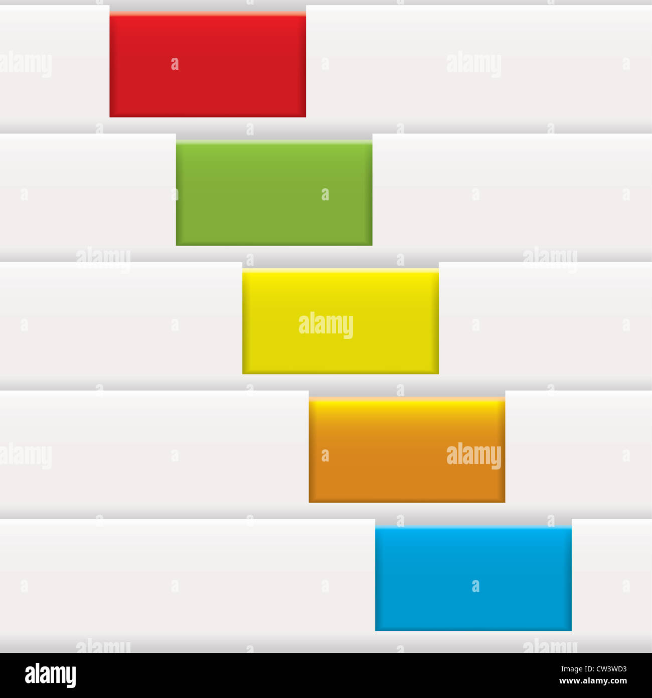 White paper background with colorful tab or tag with copyspace Stock ...