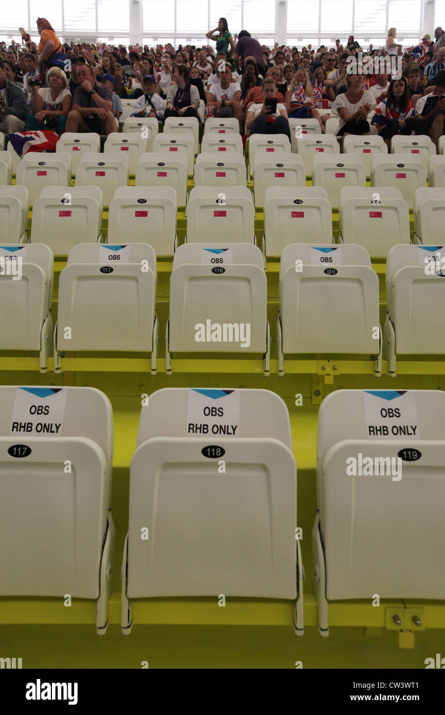 EMPTY SEATS AT THE LONDON 2012 OLYMPIC GAMES VENUES Stock Photo - Alamy