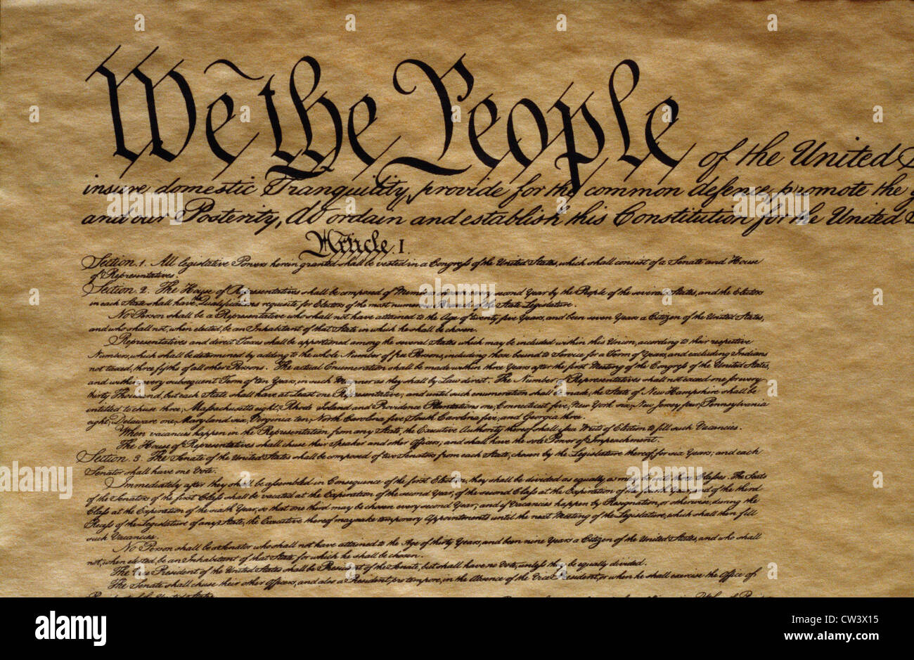 United states constitution hi-res stock photography and images - Alamy