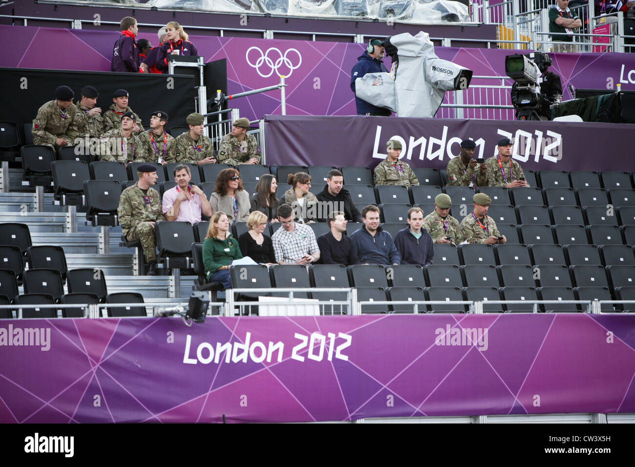 EMPTY SEATS AT THE LONDON 2012 OLYMPIC GAMES VENUES Stock Photo - Alamy