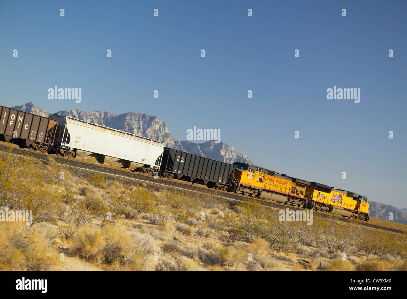 Freight train travels through hi-res stock photography and images - Alamy