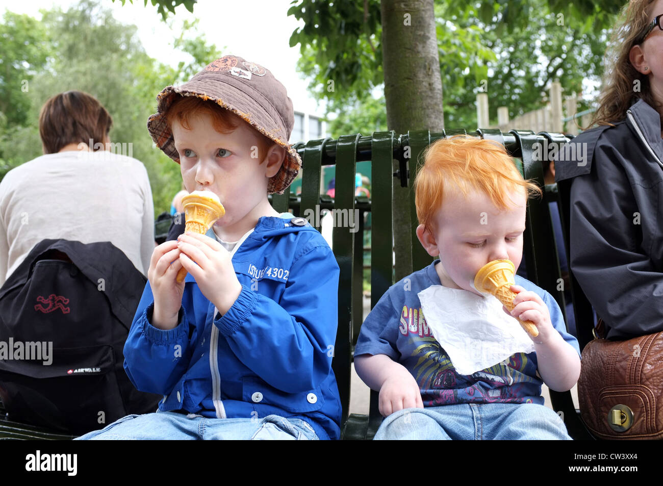 Ice cream feast Stock Photo - Alamy