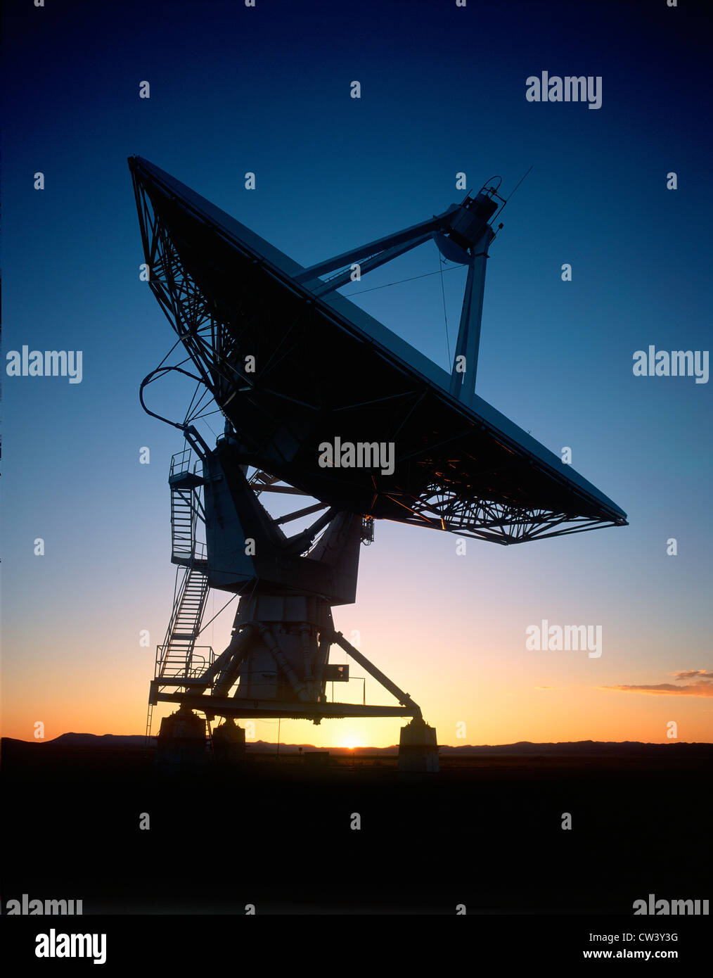 Satellite dish at sunset, National Observatory, Tucson, Arizona Stock ...