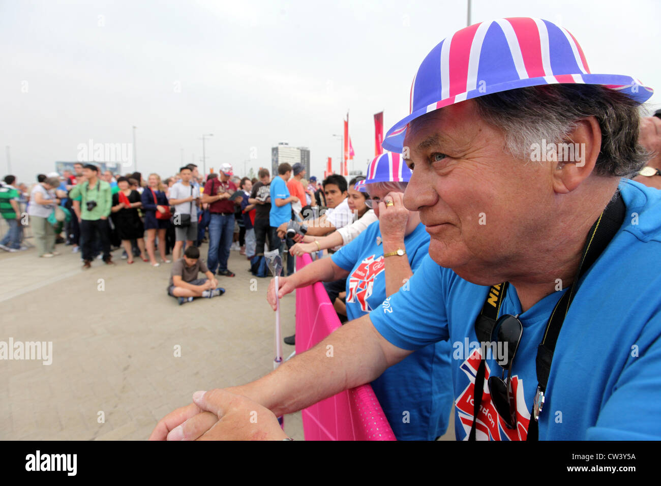 SPECTATOR'S AT THE OLYMPIC GAMES LONDON 2012 Stock Photo - Alamy