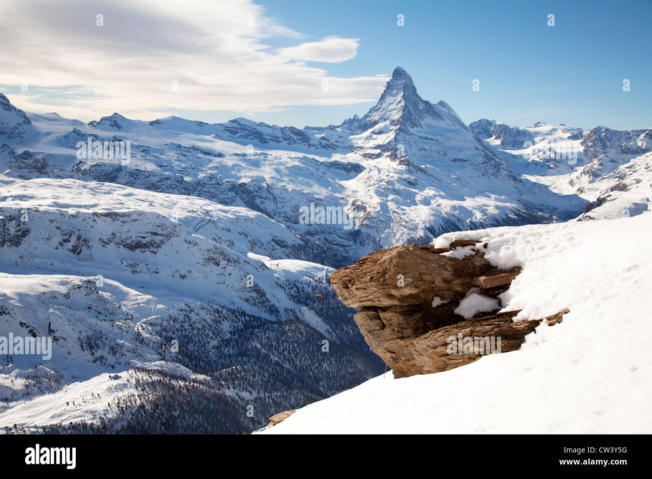 Peak of Matterhorn mountain in Zermatt Switzerland Stock Photo - Alamy