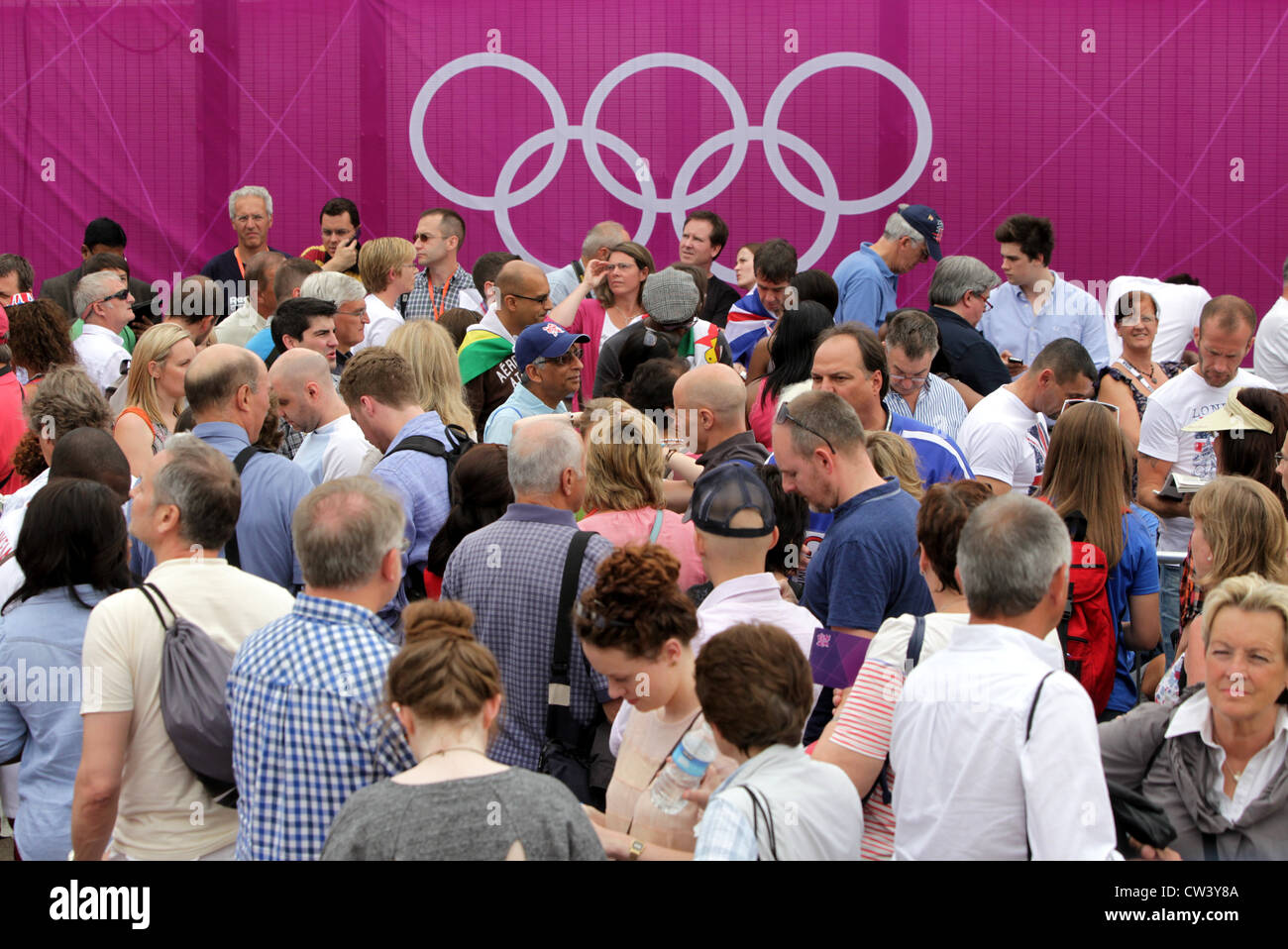 SPECTATOR'S AT THE OLYMPIC GAMES LONDON 2012 Stock Photo - Alamy