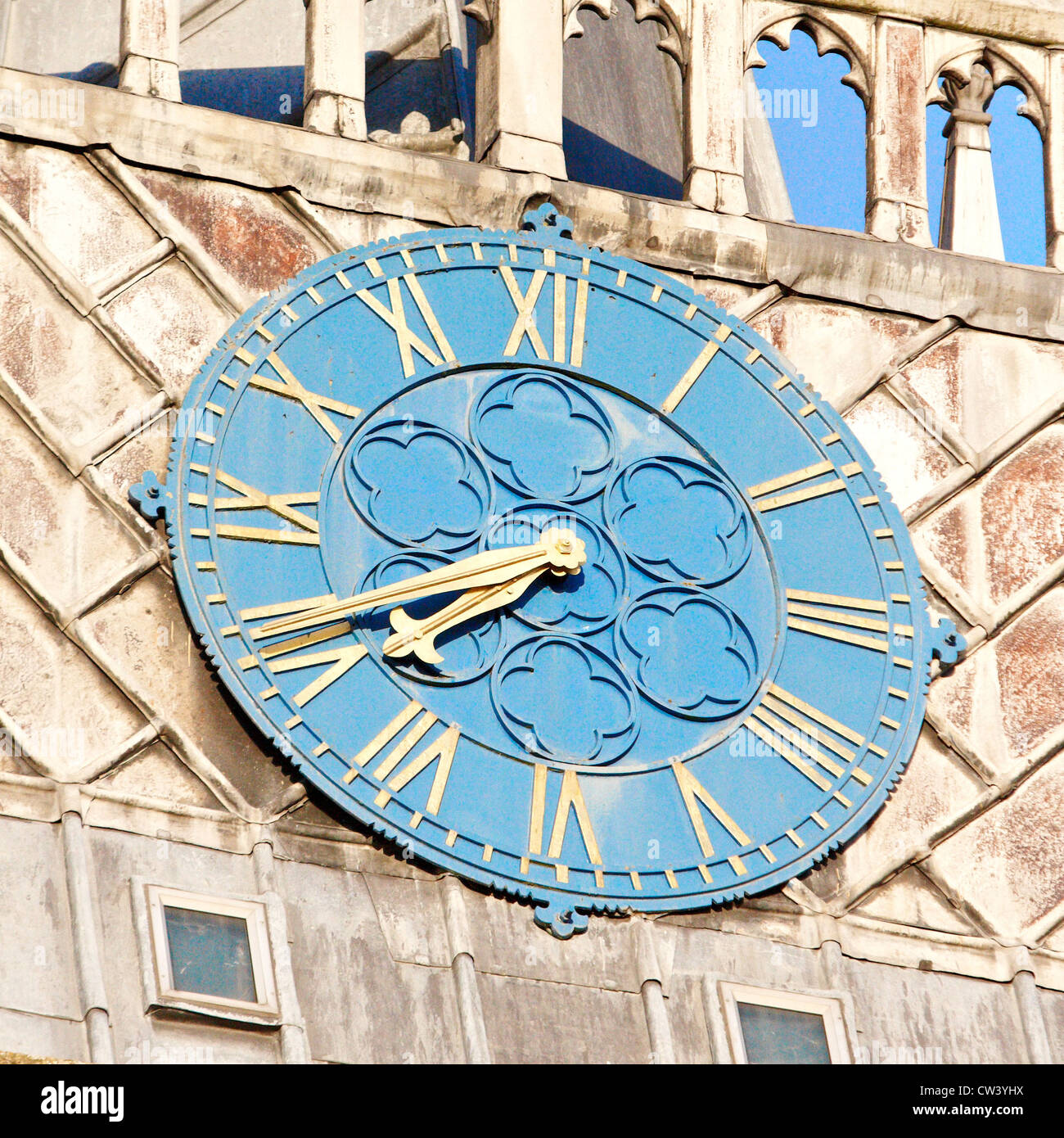 Clock face, St Mary's Church, Aylesbury Old Town Stock Photo - Alamy