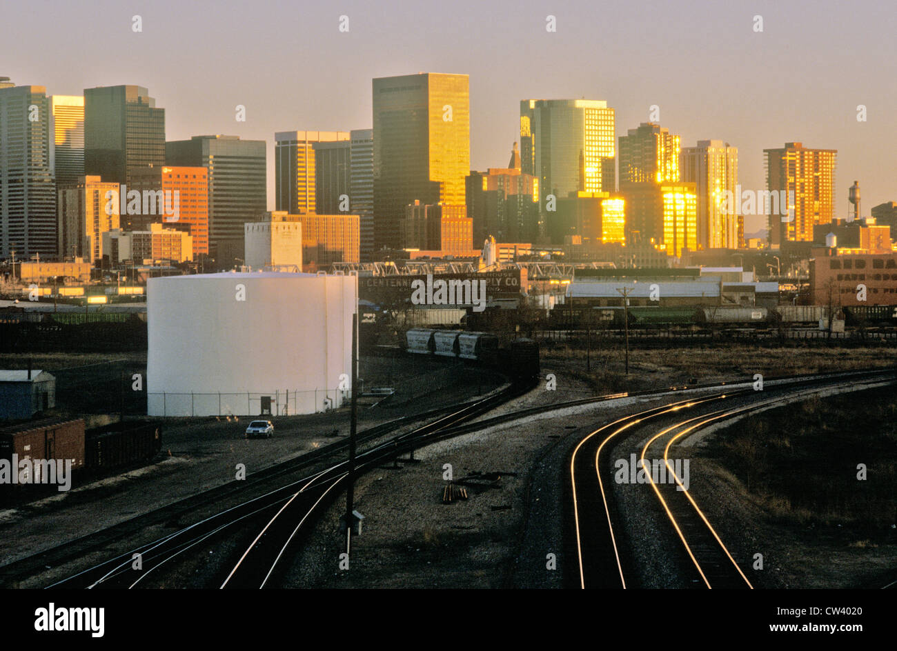 ?Mile High City? at sunset, Denver, Colorado Stock Photo - Alamy