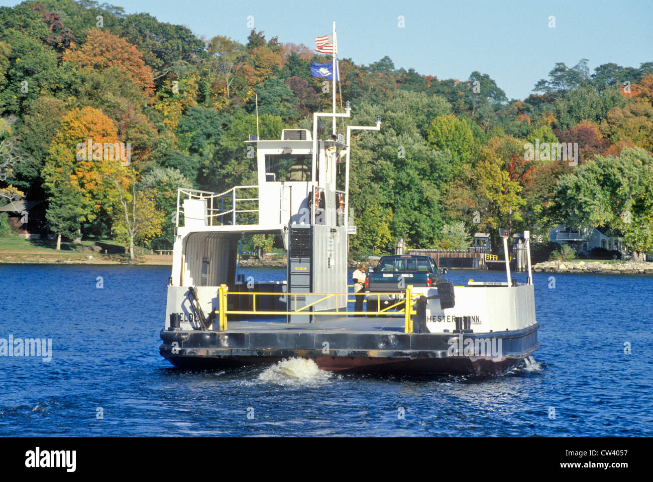 Hadlyme Ferry to the Gillette Castle, Connecticut Stock Photo - Alamy
