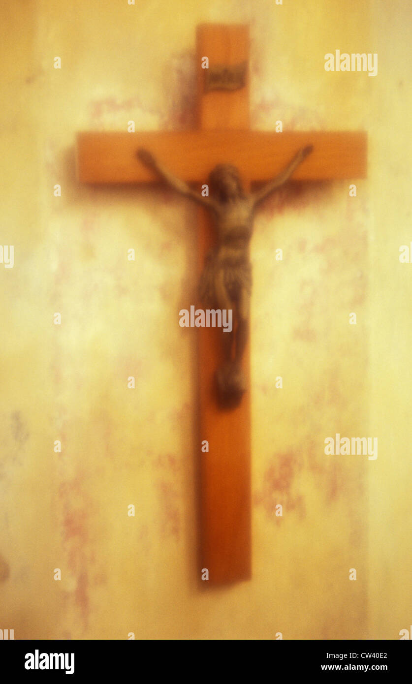 UK, England, Norfolk, Wooden crucifix with Jesus Christ Stock Photo - Alamy