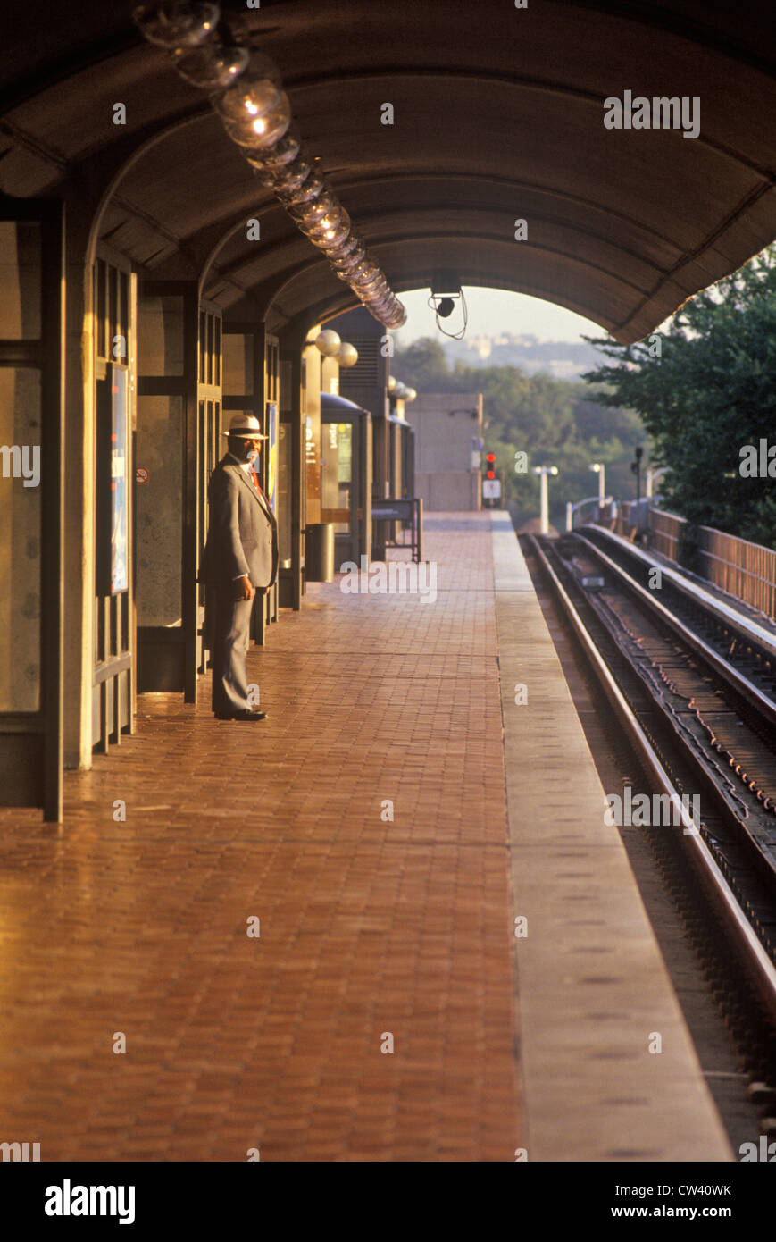 Metrorail Station at the Washington National Airport, Washington, DC ...