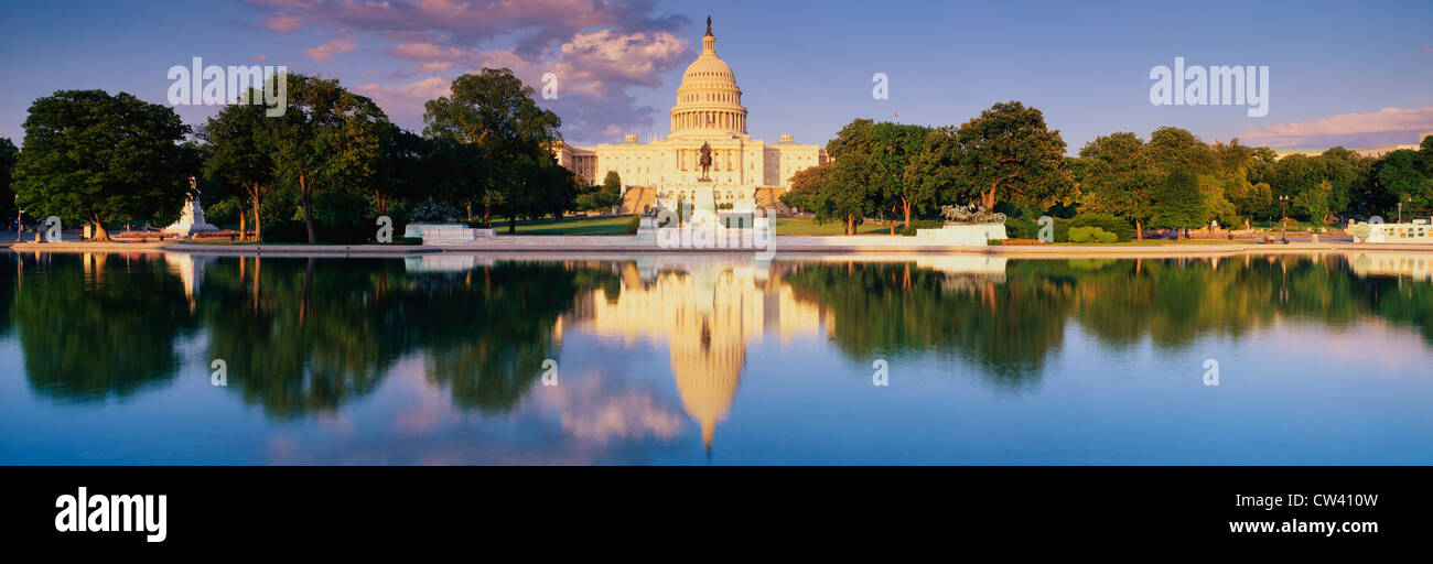 This U.S. Capitol showing West side view sunset. Capitol in front ...