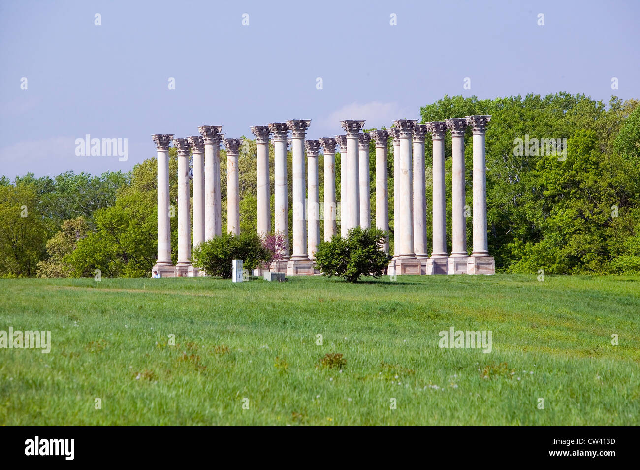 National Capitol Columns, Corinthian columns, in springtime at the ...