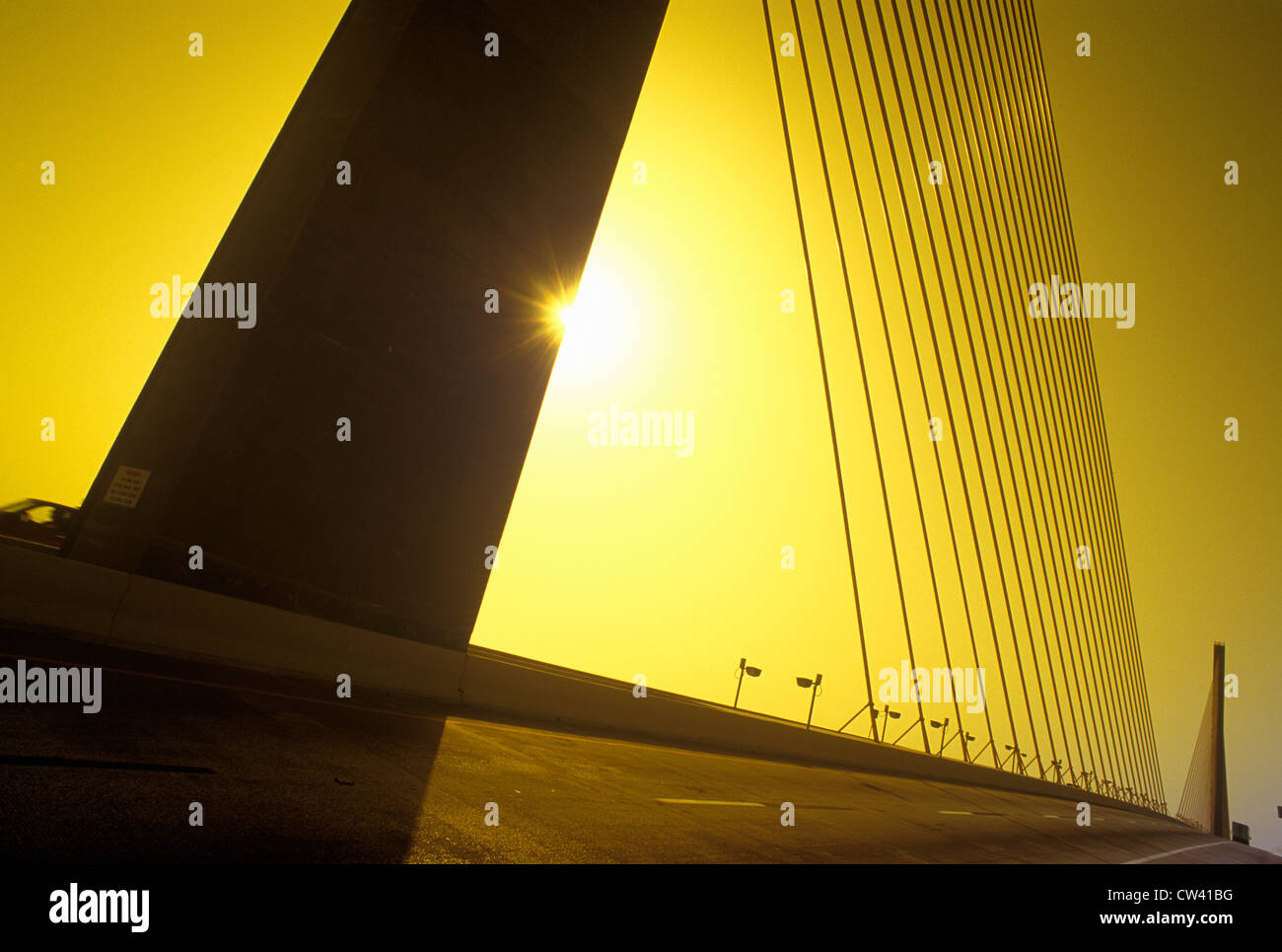Tampa Sunshine Skyway Bridge, world's longest cable-stayed concrete ...