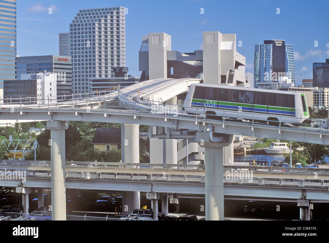 Metro Light Rail in Miami, Florida Stock Photo - Alamy