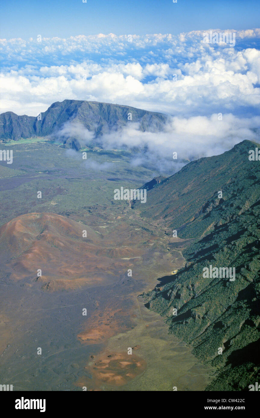 Aerial View of Mount Haleakala Volcano, Maui, Hawaii Stock Photo - Alamy