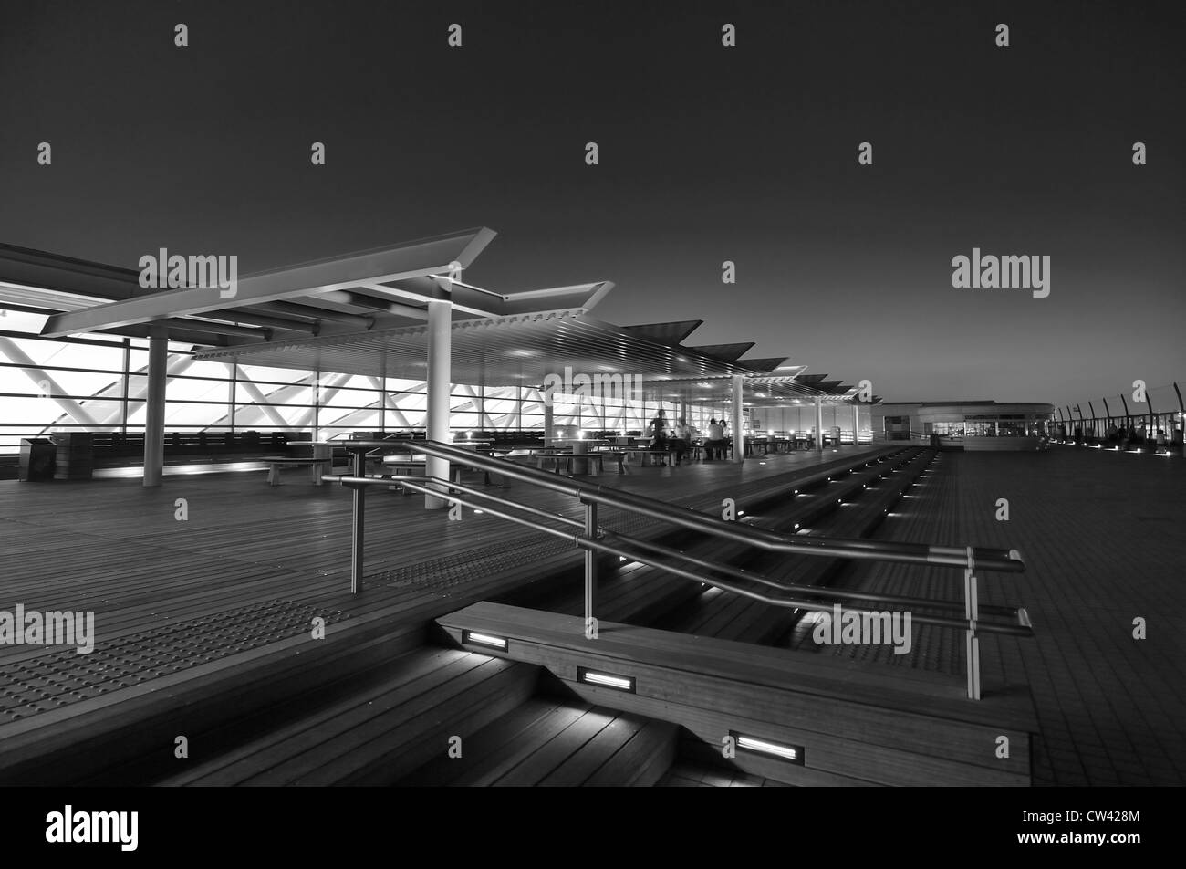 Big modern terrace at night hi-res stock photography and images - Alamy