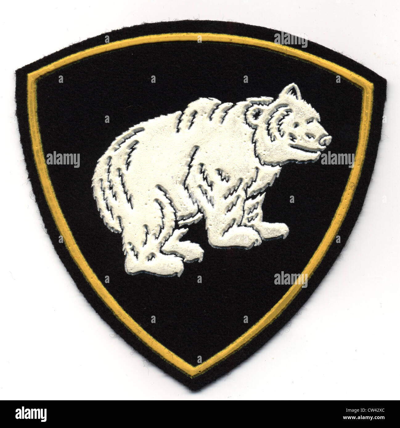 Arm patch of Russian Army. Internal military force. Bear Stock Photo ...