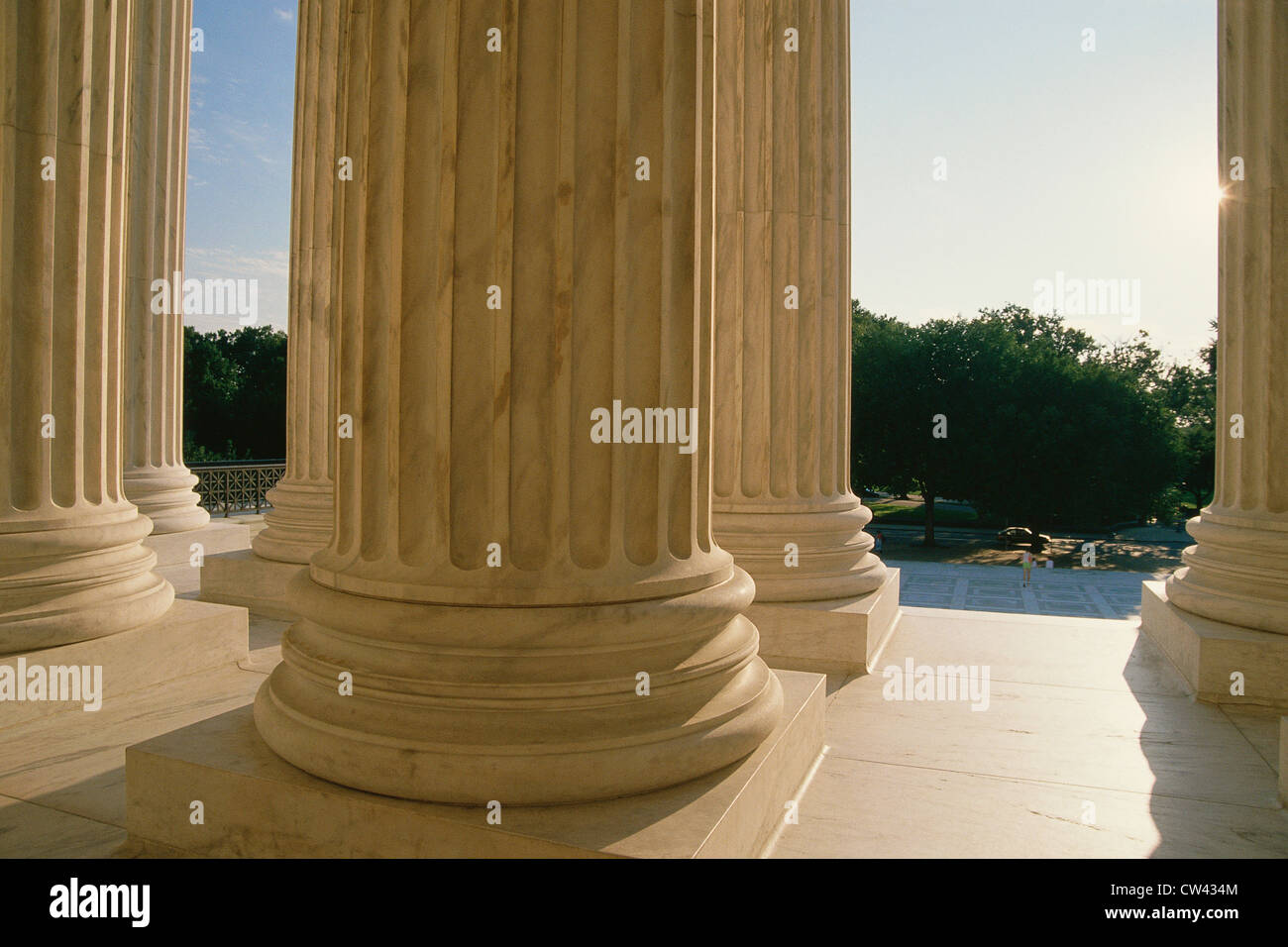 Base of columns at US Supreme Court building Stock Photo - Alamy