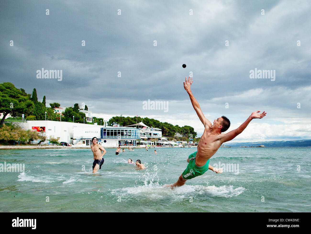 Picigin, a ball game played at beach, is popular in Bacvice Beach ...
