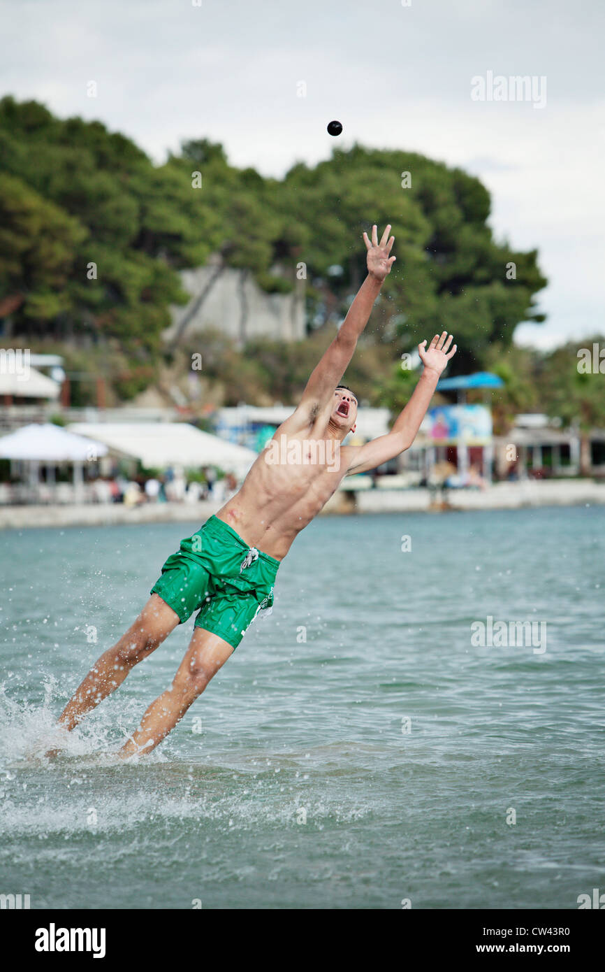 Picigin, a ball game played at beach, is popular in Bacvice Beach ...