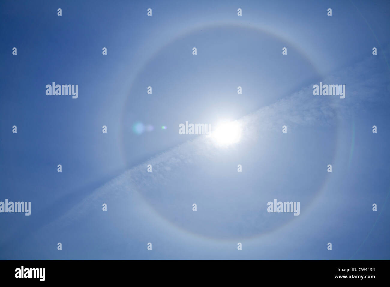 Halo around Sun Stock Photo - Alamy