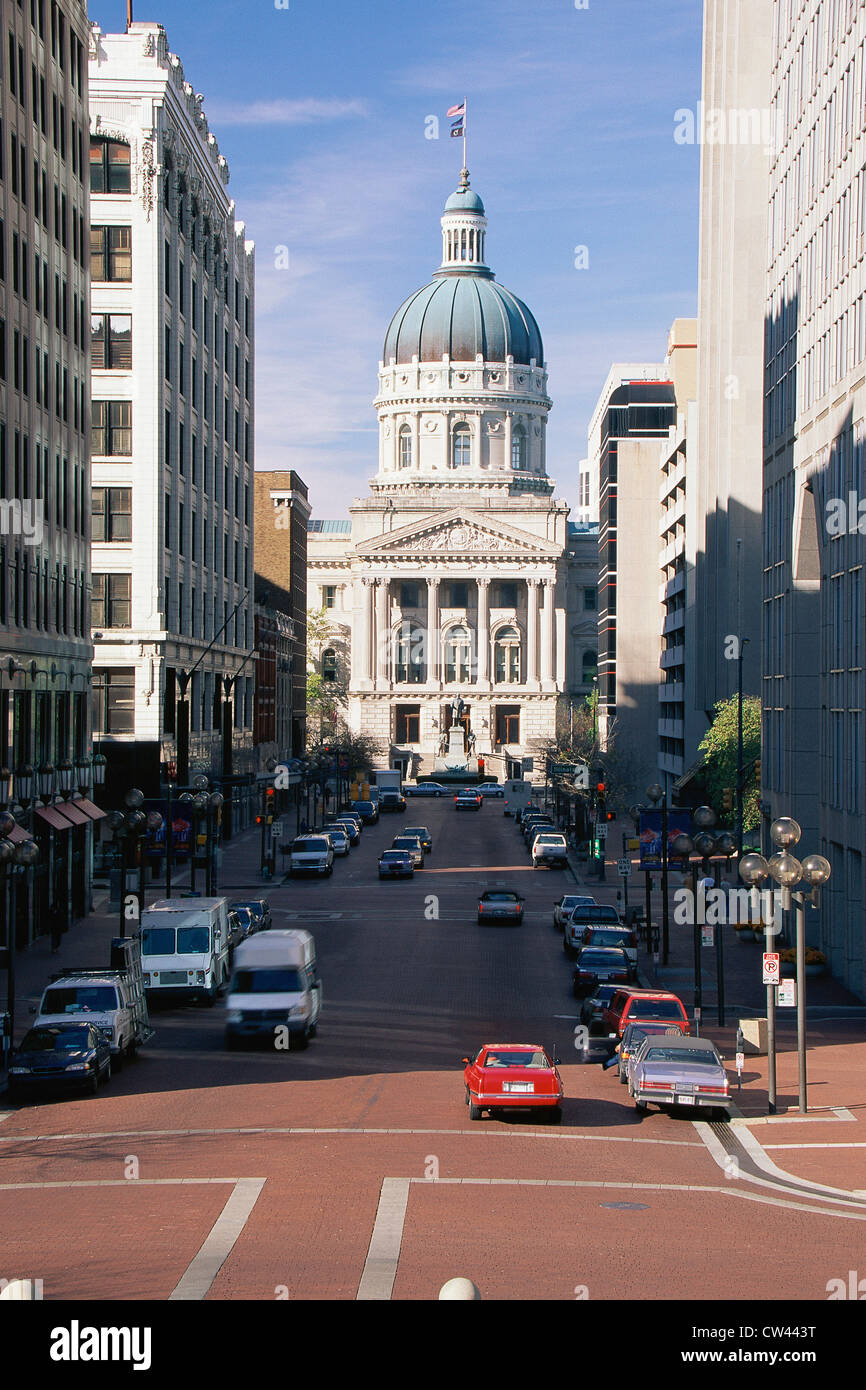 Indianapolis state capitol building Stock Photo - Alamy