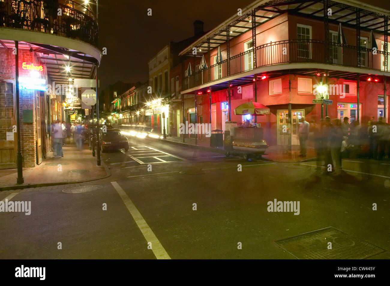 Night on bourbon street in hi-res stock photography and images - Alamy