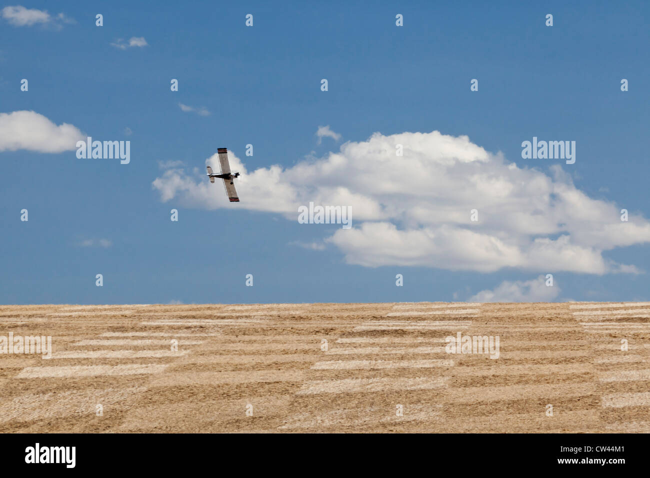 USA, Oregon, Wasco, Crop sprayer over fields Stock Photo - Alamy