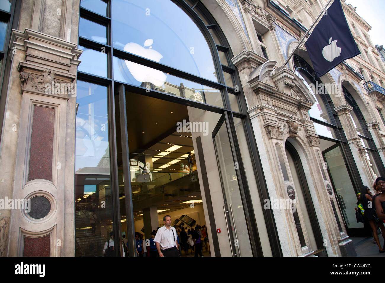 Apple Store on Regent Street in London - UK Stock Photo - Alamy