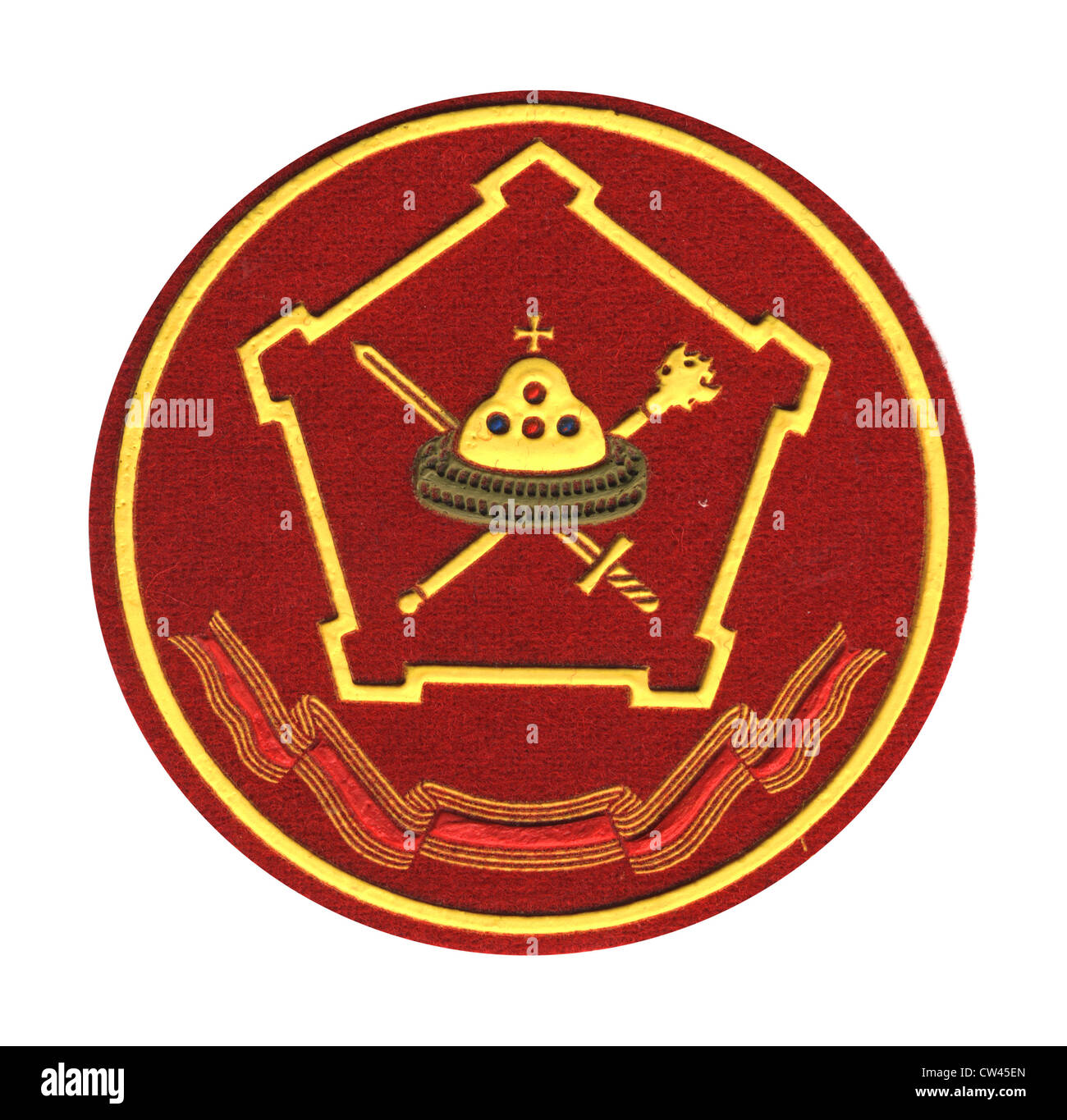 Arm patch of the Russian defense Ministry. The ground troops of the ...