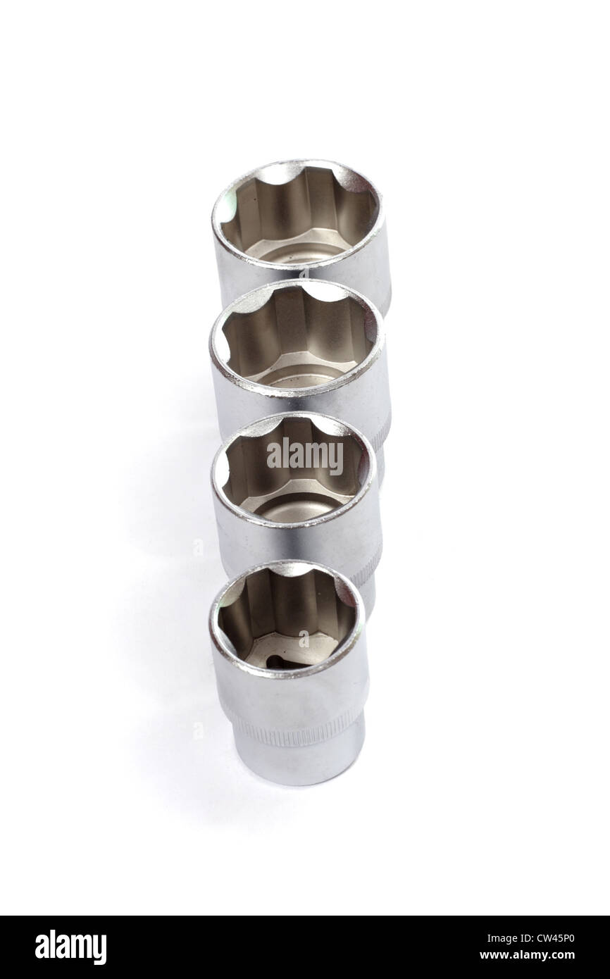 Socket spanner. photo on the white background Stock Photo - Alamy