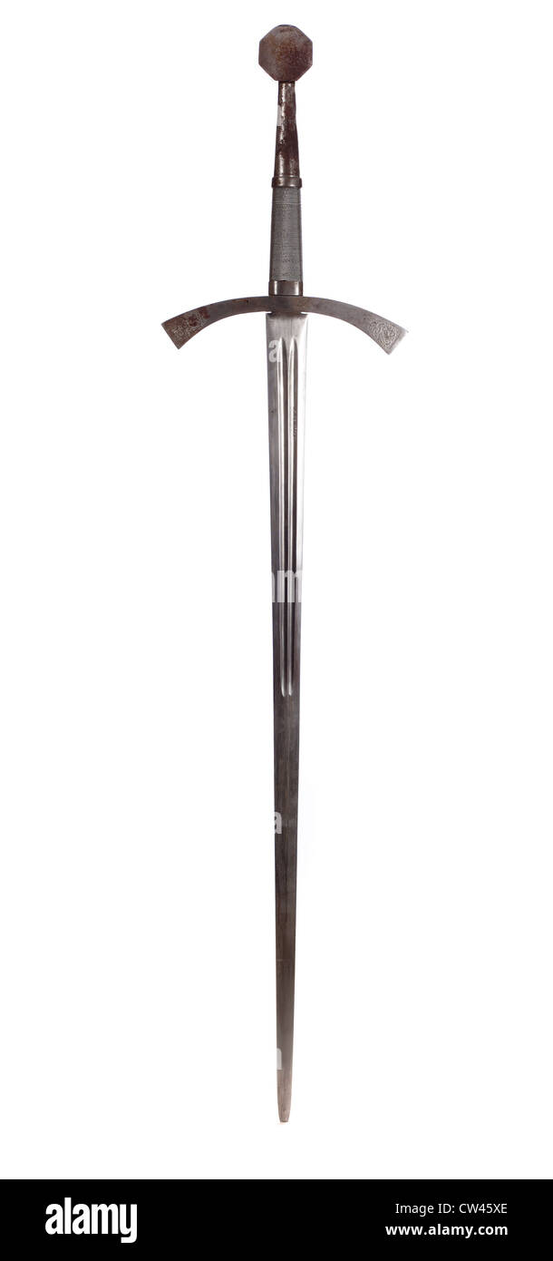whole sword, photo on the white background Stock Photo - Alamy