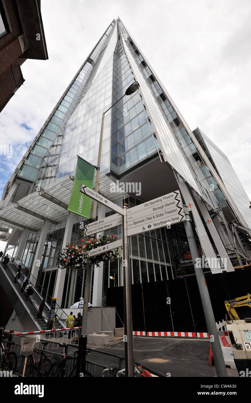 The Shard in London, a glass structure overlooking the Thames, second ...