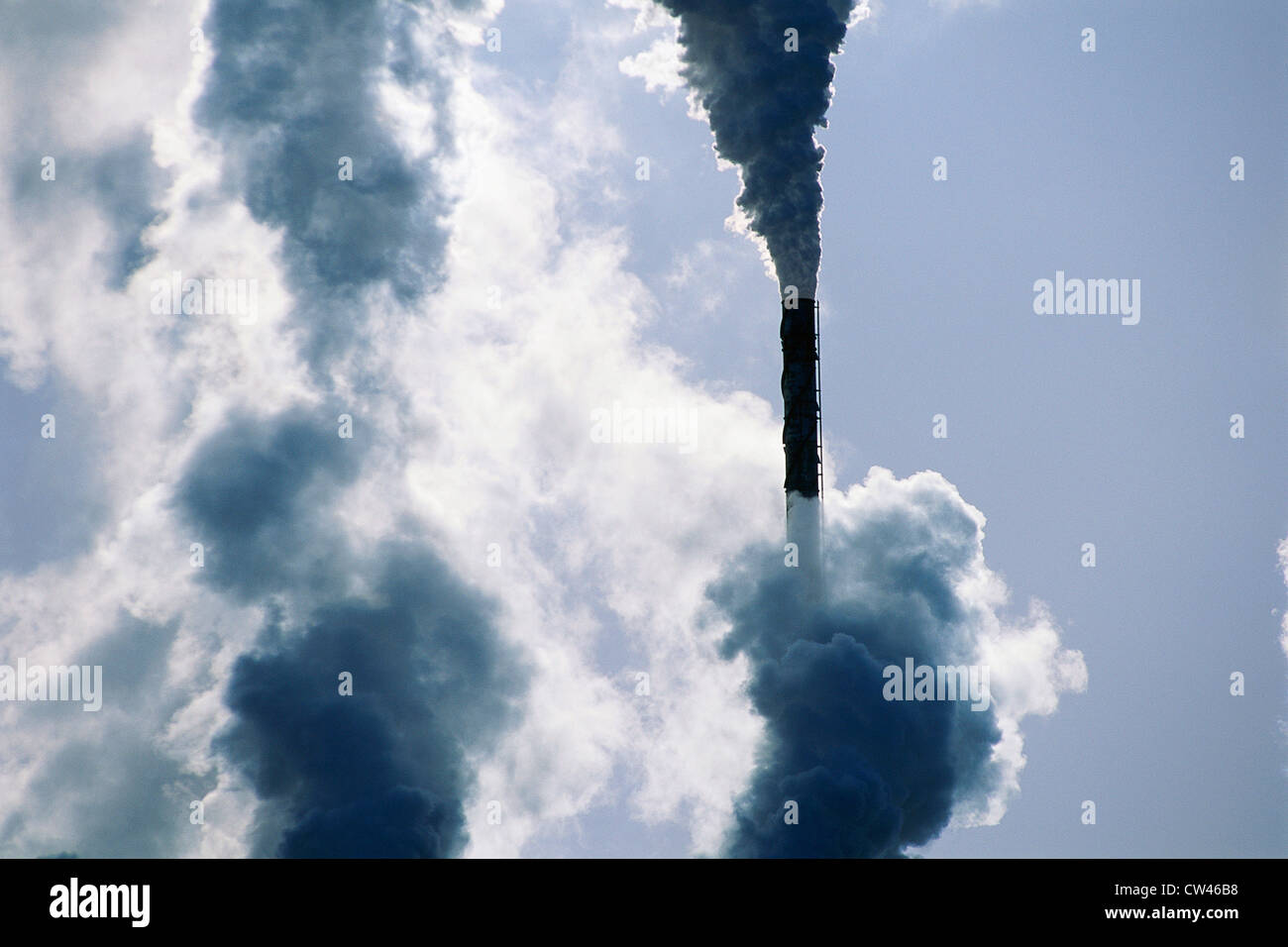Smoke emerging from smokestack Stock Photo - Alamy