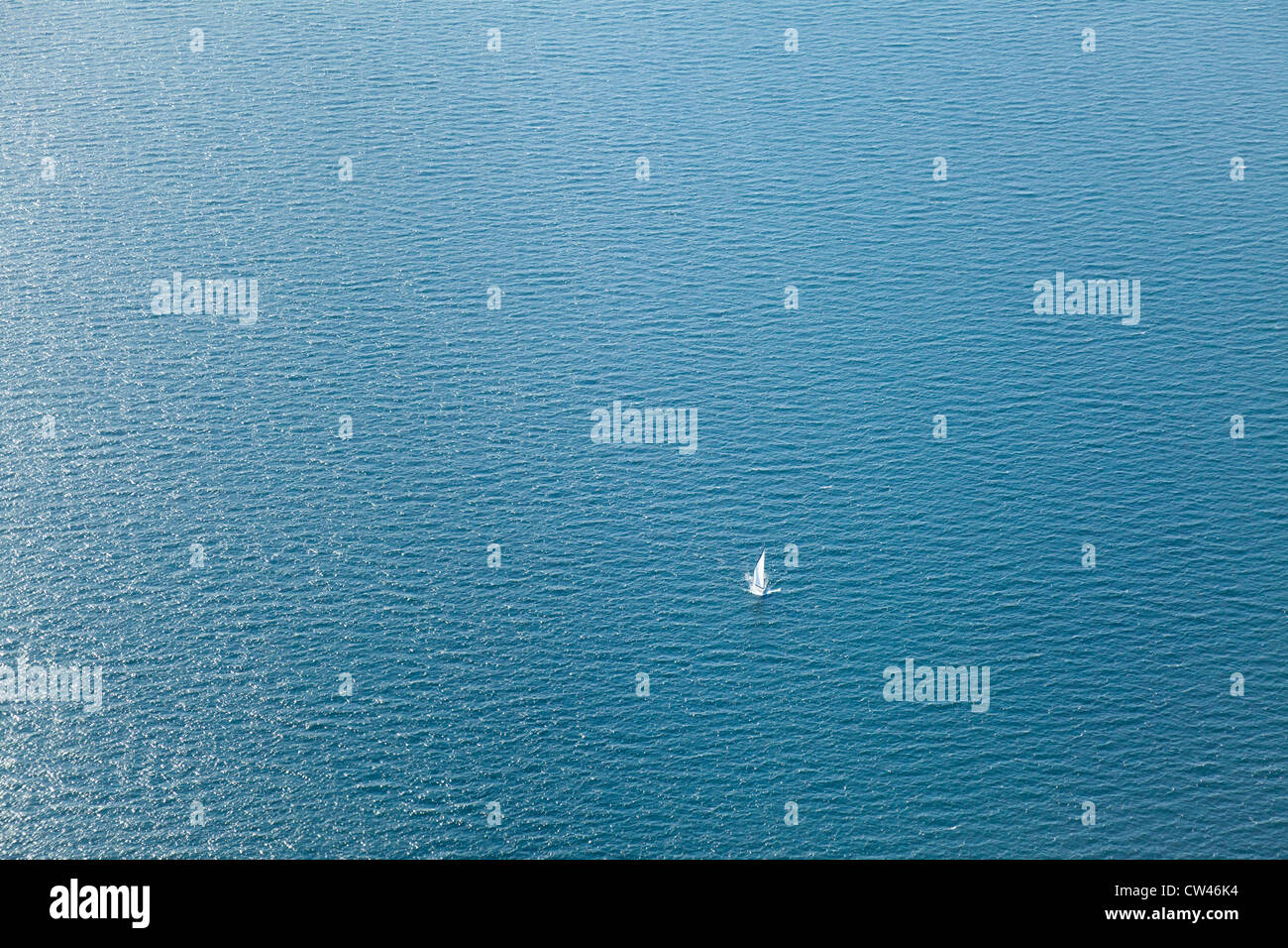USA, Alaska, Aerial View of Sailboat Stock Photo - Alamy