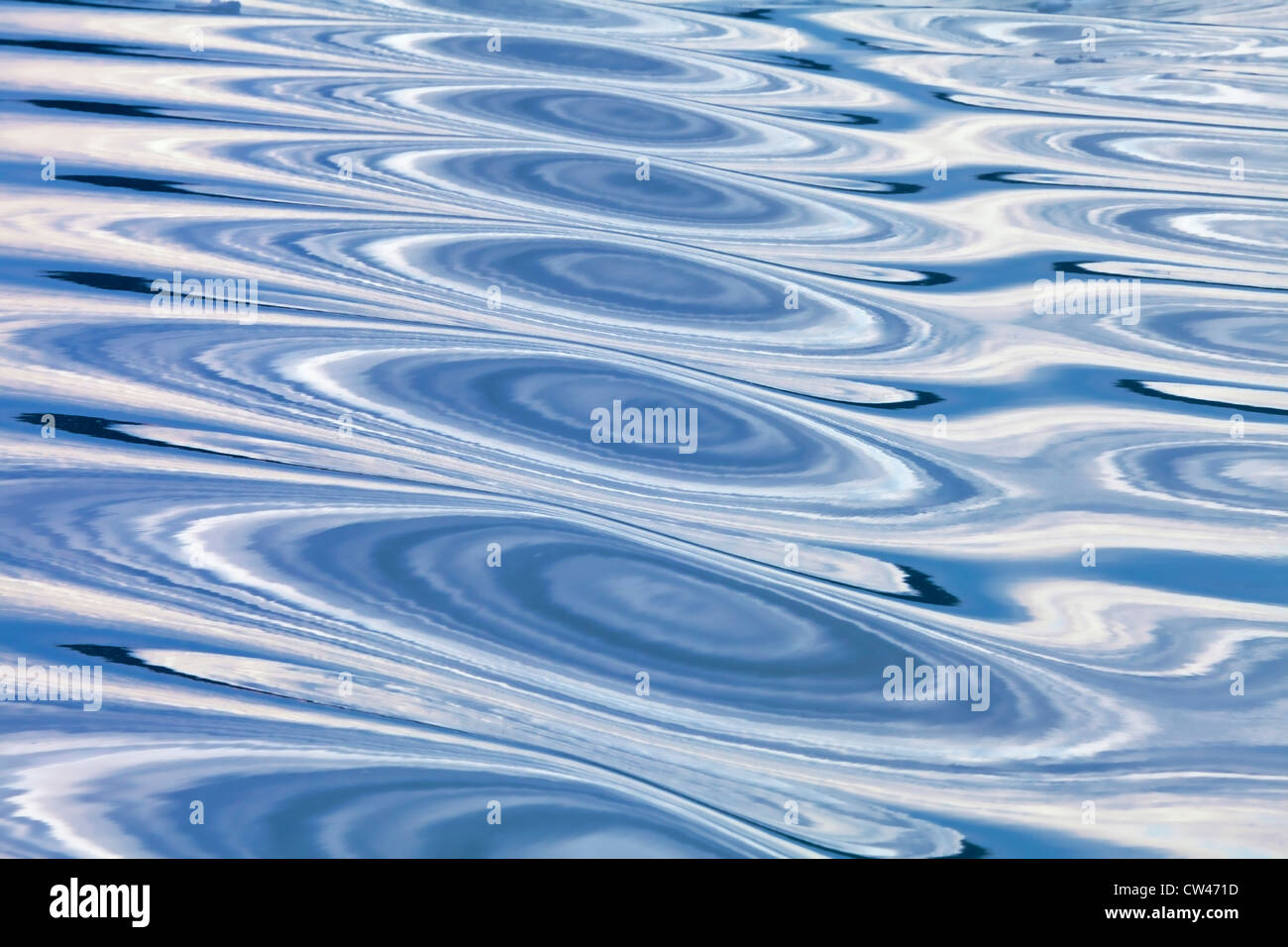 USA, Alaska, Glacier Bay National Park, Rippled Water Detail Stock ...