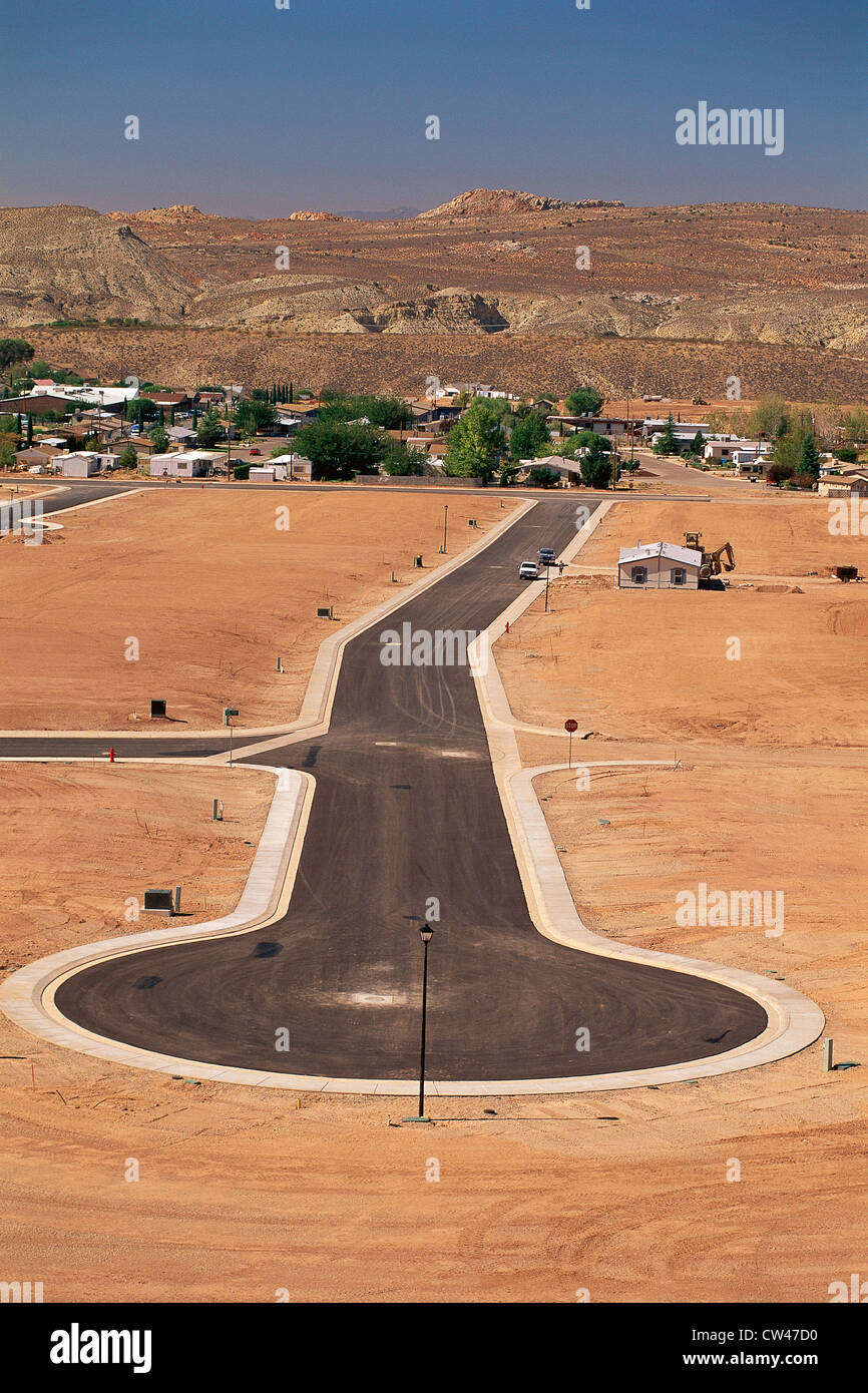 Desert land development in Utah Stock Photo - Alamy