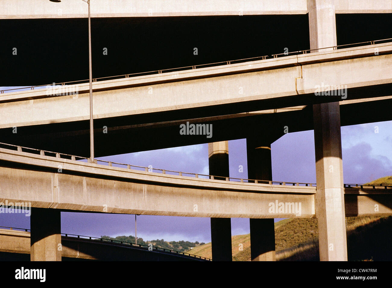 Overpasses and underpasses crossing Stock Photo - Alamy
