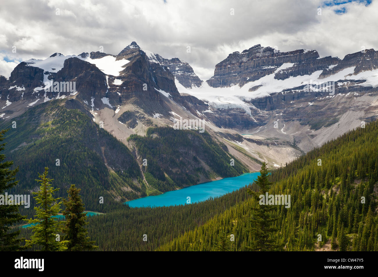 Canada, Mount Assiniboine Provincial Park, Lake Gloria from Wonder Pass ...