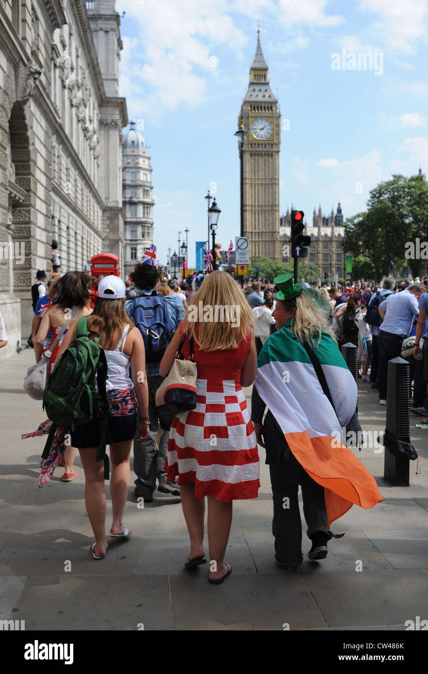 Wearing Irish Flags High Resolution Stock Photography and Images - Alamy