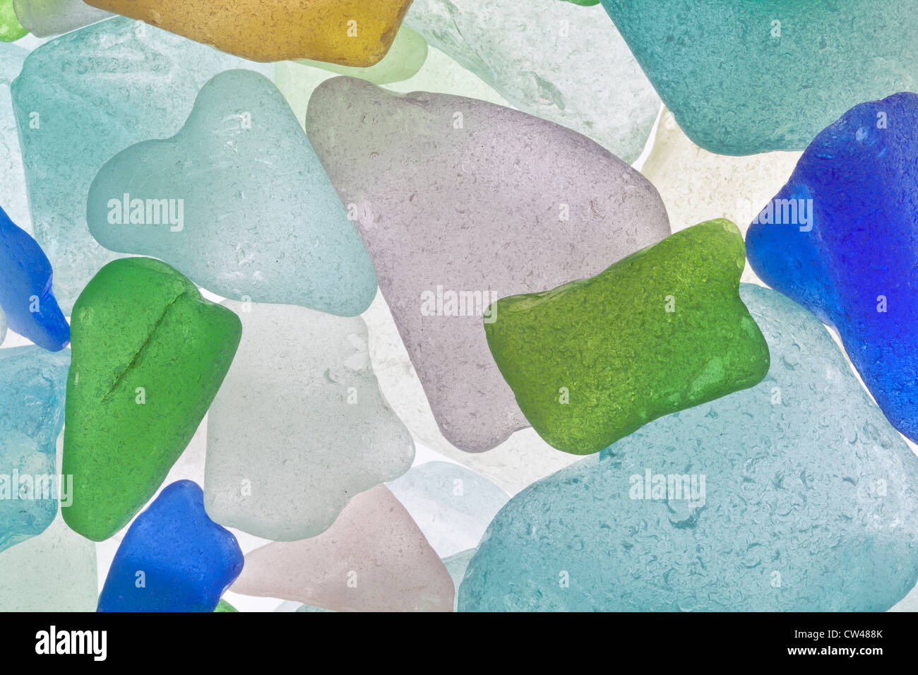 Studio shot of Beach Glass Stock Photo - Alamy