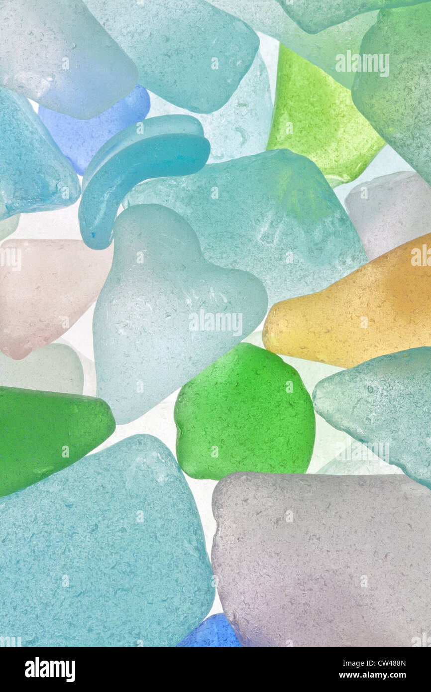 Studio shot of Beach Glass Stock Photo - Alamy